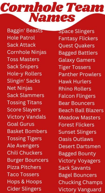 550+ Cornhole Team Names to Win and Have Fun - Aboutbiography